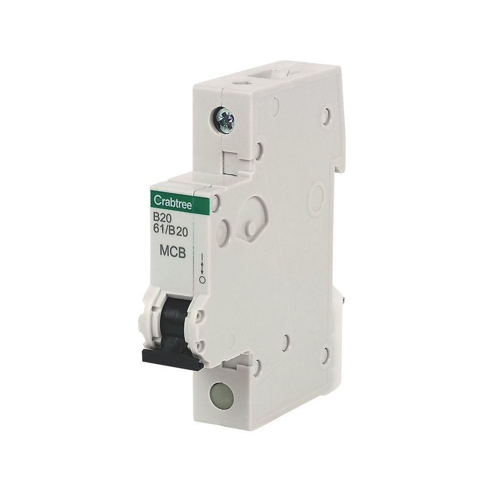 Crabtree Starbreaker 20A SP Type B 6kA MCB 61/B20 | Sunny Electrical Supplies