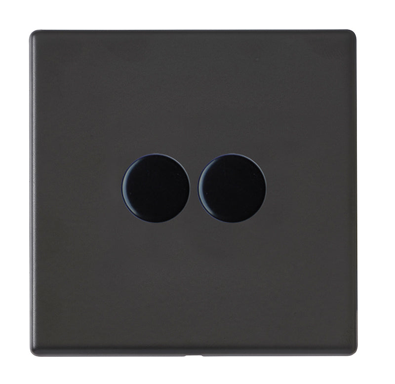 Hamilton Hartland G2 Matt Black 2g LEDITB100 2 way Push-Type Rotary Di ...