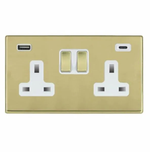 Hamilton Hartland G2 PB DP SS2+USB+USB C PB/WH 7G21SS2USBCPB-W – Sunny ...