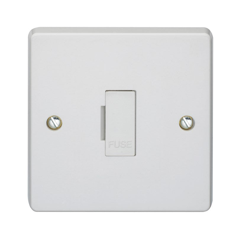 Crabtree Capital White Moulded 13A Unswitched Fused Connection Unit 4828